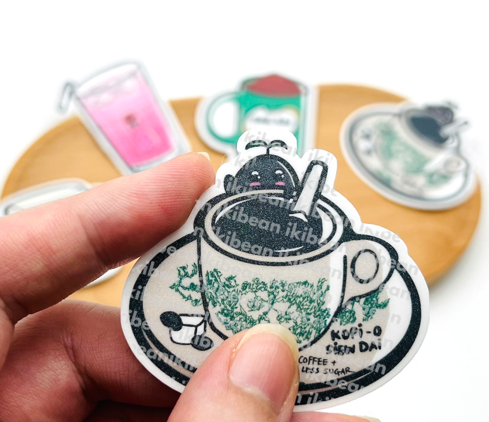 local beverages series sticker - Kopi O / Siew Dai / Kosong – ikibean